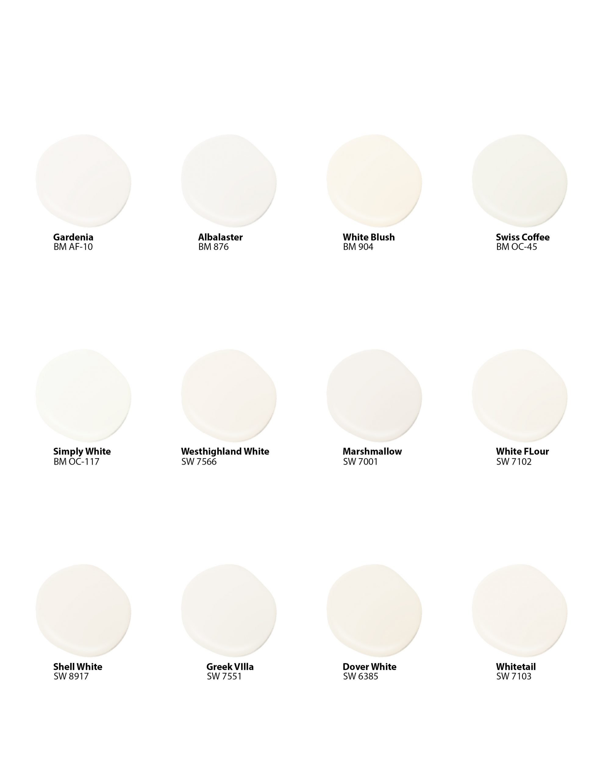 Sherwin-williams Coastal Color Palette: Shell White, 12, 52% OFF